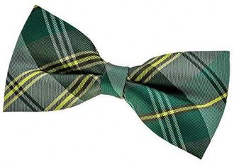 Retreez Noeud papillon en microfibre tiss&eacute;e Motif carreaux 12,7 cm - Vert - Taille unique