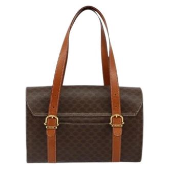 Celine Sac &agrave; main Pre-owned Vintage Macadam - Femme - Pre-owned - Brun - Taille: ONE Size