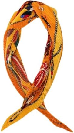 Herm&egrave;s Pre-owned Les Folies du Ciel Scarf - Femme - Pre-owned - Orange - Taille: ONE Size