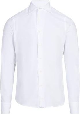 van Laack Chemise unie &agrave; manches longues en coton
