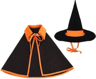 Generic Hexen-Outfit f&uuml;r Veranda-G&auml;nse | Gartenkleidung f&uuml;r G&auml;nse mit Hexenhut, Gartendekoration f&uuml;r Thanksgiving-Feiern und Herbstversammlungen f&uuml;r Cimen-Sta