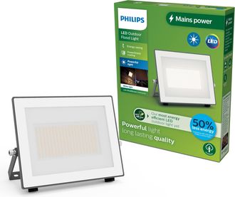 Philips Lois ultraeffizienter Flutlichtstrahler für den Außenbereich ohne Sensor, 24 Watt, 3000K weißes Licht, Anthrazit