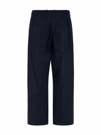 STUDIO NICHOLSON Mens Trousers Shires Blue Cotton