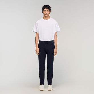 Sandro Pantalon de jogging en maille