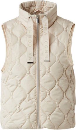 Comma Outdoorjacke Outdoor-Weste Wattierte Steppweste mit Logo-Detail