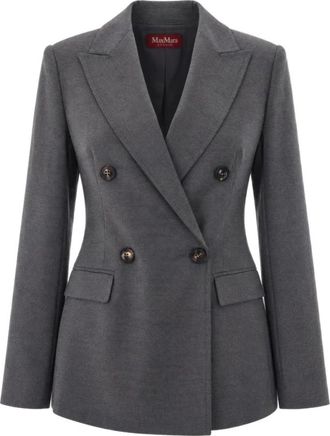 Max Mara Blazer Uditore - Femme - Vestes - Gris - Taille: 42 FR