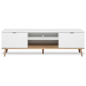 Les Tendances Les Tendances - goteborg Meuble tv scandinave blanc - l 160 cm