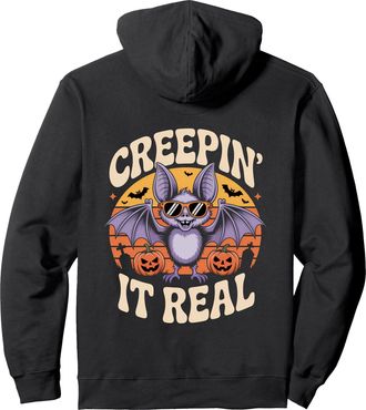 Shinkai Creepin It Wirklich Lustiger Halloween-Fledermaus Pullover Hoodie