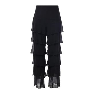 Valentino Garavani Weite Hosen - - Trousers - Damen - Schwarzk - S