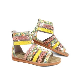 Laura Vita Damen FECLICIEO 06 Peeptoe Sandalen, Pink (Rose Rose)