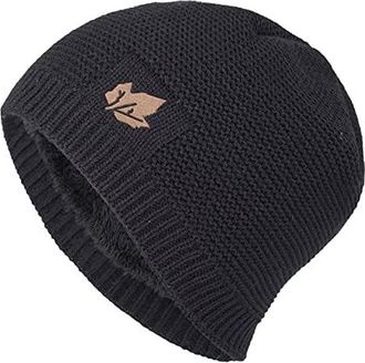 Generic 2026 Nouveaux Hommes Unisexe Solide Chapeau Tricot&eacute; Hiver Chaud Tricot Chapeau, Noir, Taille unique