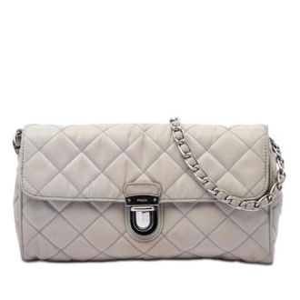Prada Pre-owned Gesteppte Nylon Umh&auml;ngetasche - - Pre-owned - Damen - Grau - ONE SIZE