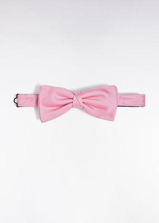 Eden Park Noeud Papillon En Soie Rose &Agrave; Micro-motifs Noeuds Papillon Roses