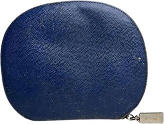 Celine Portefeuille Vintage Pre-owned - Femme - Pre-owned - Bleu - Taille: ONE Size