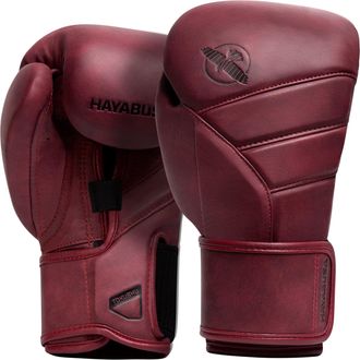 Hayabusa T3 LX Boxhandschuhe aus Leder - Crimson, Gr&ouml;&szlig;e 14 Oz