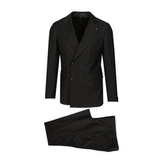 Tagliatore Vesuvio Anzug mit doppelreihigem Verschluss - - Suits - Herren - Schwarzk - S