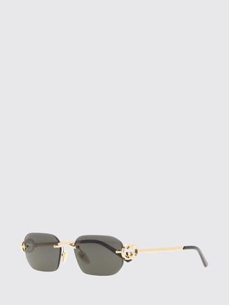 Gucci Rechteckige Aviator-Sonnenbrille von aus Metall mit GG-Logo