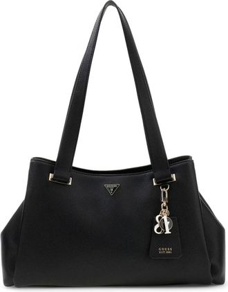 Guess Femme, Sacs, Noir, Taille: ONE Size Evie Charms Appliqu&egrave; Shopper