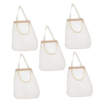 Valiclud 5 Stück Teiliges Hängende Netz-aufbewahrungsbeutel für Gemüse Atmungsaktive Wandtaschen für Küche Langlebig Luftdurchlässig zur Frischebewahrung von Z