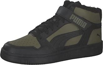 Puma Baskets Unisexes Rebound Mid Strap WTR, Burnt Olive PUMA Black, 42.5 EU