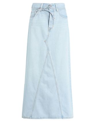 Levi's ICONIC LONG SKIRT BELT LIGHT INDIGO - WORN IN