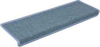 vidaXL Stufenmatten 30 Stk. 65x21x4 cm Seeblau Rechteckiger Rand vidaXL