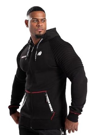 Gorilla Wear Georgia Zipped Hoodie - Black - XL