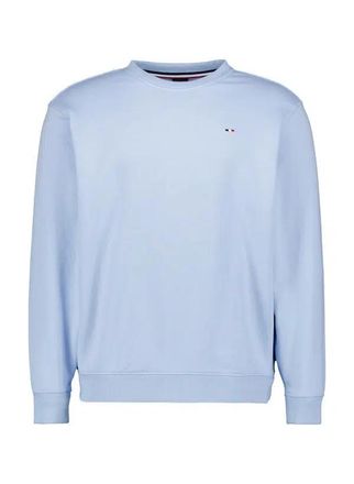 Daniel Hechter Herren Pullover blau Baumwolle unifarben