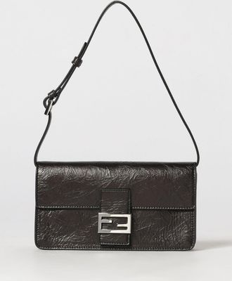 Fendi Tuve Mini-Tasche aus geknittertem Kalbsleder mit FF-Monogramm
