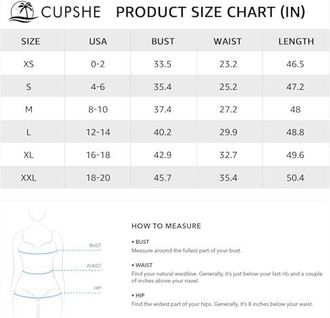 Cupshe Robe dété pour Femme épaules dénudées Manches Courtes Ébouriffé Tropical Robes Longues