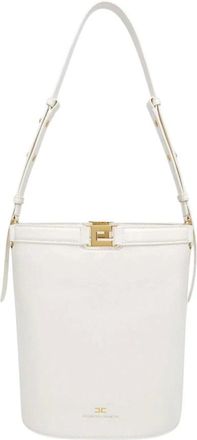 Elisabetta Franchi Femme, Sacs, Blanc, Taille: ONE Size Sac Seau Naplak