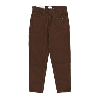 Amish Corduroy Velvet Mens Pants - - Trousers - Herren - Braun - W34