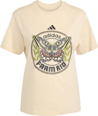 adidas Womens X Farm T-Shirt mit Grafikprint Sand Strata XL