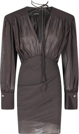 Pinko Pinko, Femme, Robes, Brun, Taille: 36 FR Mini Robe Apricena