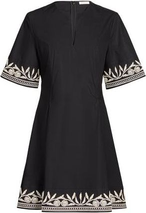By Malene Birger Robe trap&egrave;ze avec broderie