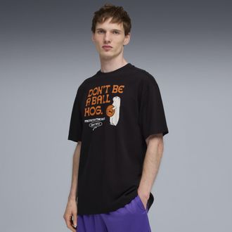 Puma T-shirt de basketball d&eacute;contract&eacute; Junior Varsity II Homme, V&ecirc;tements, Noir, 3XL