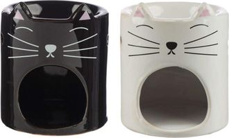 Puckator Katzenkopf Duftlampe aus Keramik