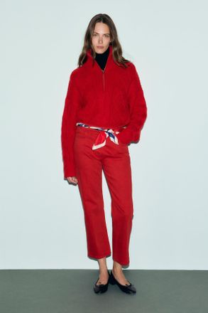 Gerard Darel Jean droit 7/8 - MIRAGE - Rouge