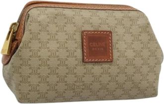 Celine Pochette doccasion - Femme - Pre-owned - Beige - Taille: ONE Size