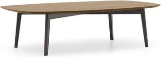 Calligaris Abrey Couchtisch mit Eschenholzstruktur Smoke Platte Furnier Nussbaum-Finish Breite: 130 Tiefe: 80 Gesamth&ouml;he: 35 cm
