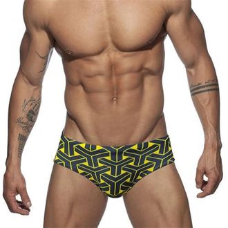 Generic Maillot de bain homme &eacute;t&eacute; cool sport imprim&eacute; short de plage triangle mode maillot de bain, Noir, XXL
