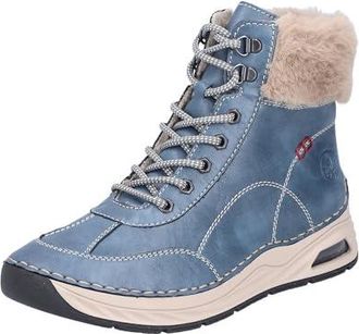 Rieker Bottines &agrave; lacets pour femme - Bleu - Pointure 40 EU, bleu, 40 EU