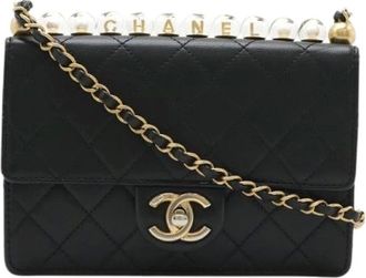 Chanel Pre-owned Vintage Sac Bandouli&egrave;re - Femme - Pre-owned - Noir - Taille: ONE Size