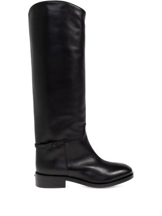 Le Silla Stiefel mit Schnallendetail - Schwarz