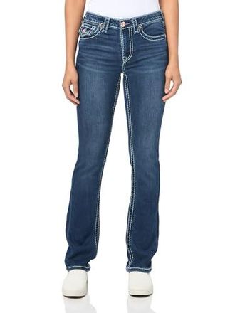 True Religion Billie MID Rise Jean droit Super T pour femme - Couleur Delilah, Delilah, 32