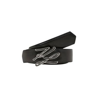 Karl Lagerfeld K/Autograph G&uuml;rtel mit Kroko-Effekt - - Accessories - Damen - Schwarzk - 85 CM