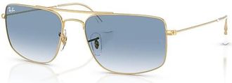 Ray-Ban Explorer IIi Sonnenbrillen Arista Gold Fassung Blau Glas 56-18