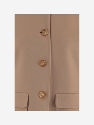 Valentino Womens Coat Wool And Cashmere - Beige