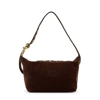Miu Miu Sac Spirit en cuir su&eacute;d&eacute;
