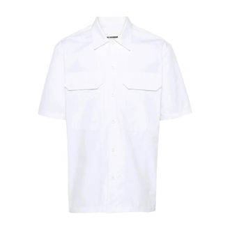 Jil Sander Kurz&auml;rmeliges Hemd - - Shirts - Herren - Wei&szlig; - M
